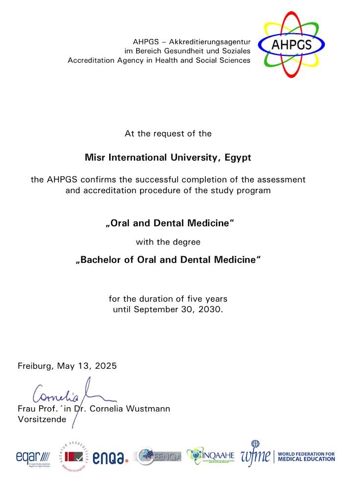 International Accreditation | Misr International University